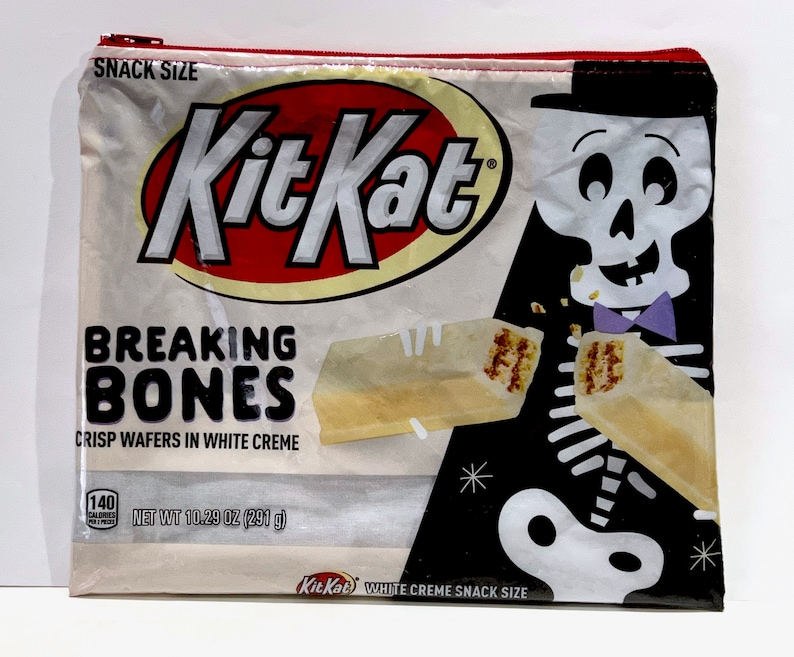 Kit Kat Breaking Bones Candy Wrapper Up-cycled Zippered - Etsy