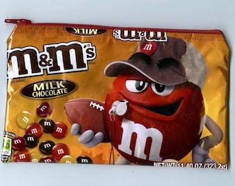 NEW M&ms Caramel Candy Wrapper Up-cycled Zippered Bag/pouch | Etsy