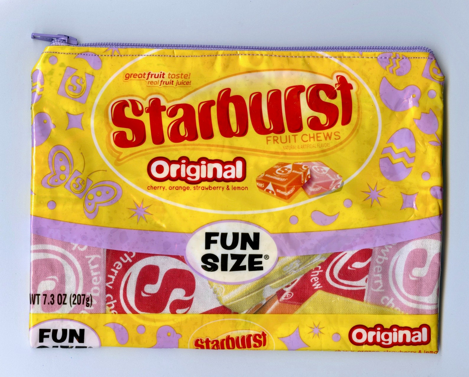 Starburst Original Fun Size Candy Wrapper Up-cycled Zippered | Etsy