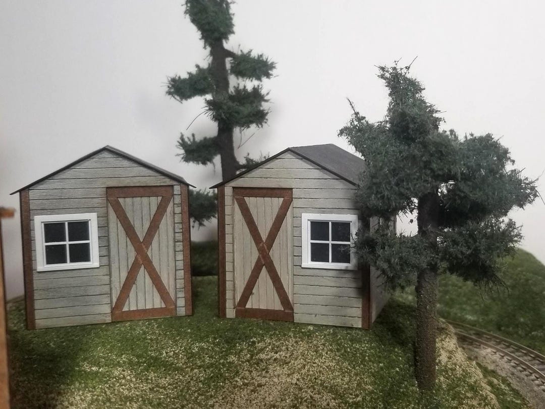 O Scale (1:48) Small Shed Kit Pair - Etsy