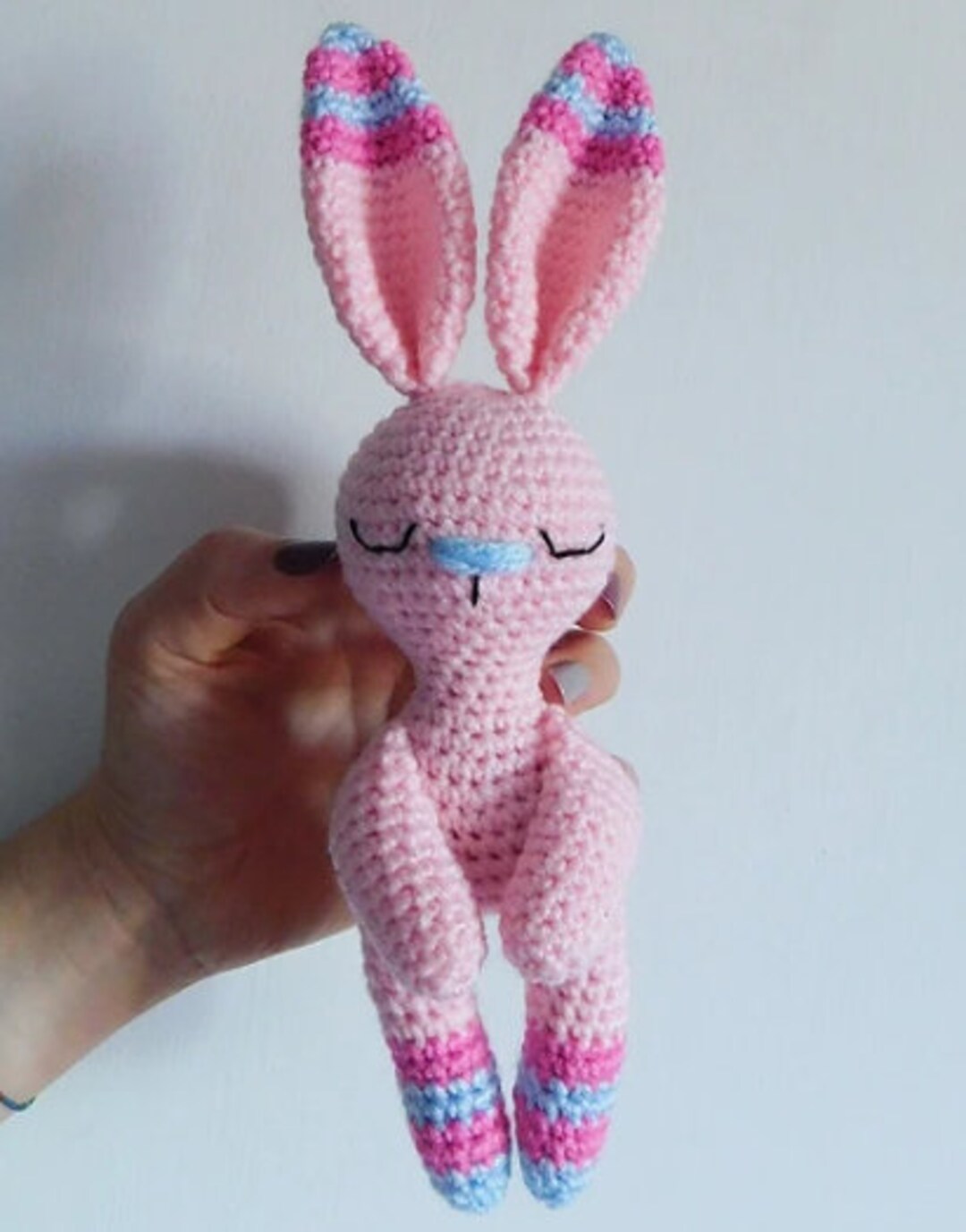 Sleeping Pinky Bunny Amigurumi Crochet Pattern - Etsy