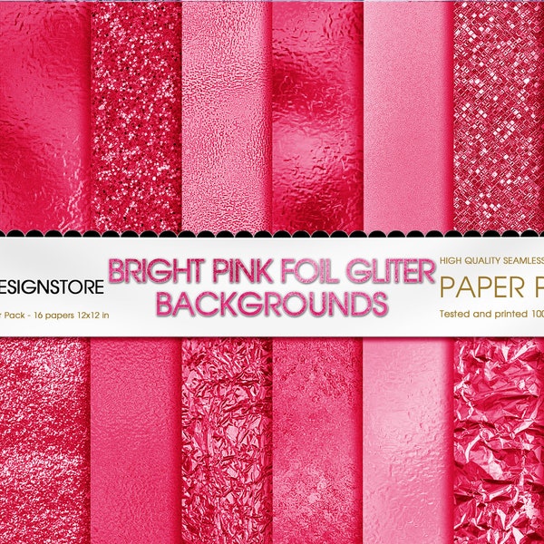 Bright Pink Glitter - Etsy