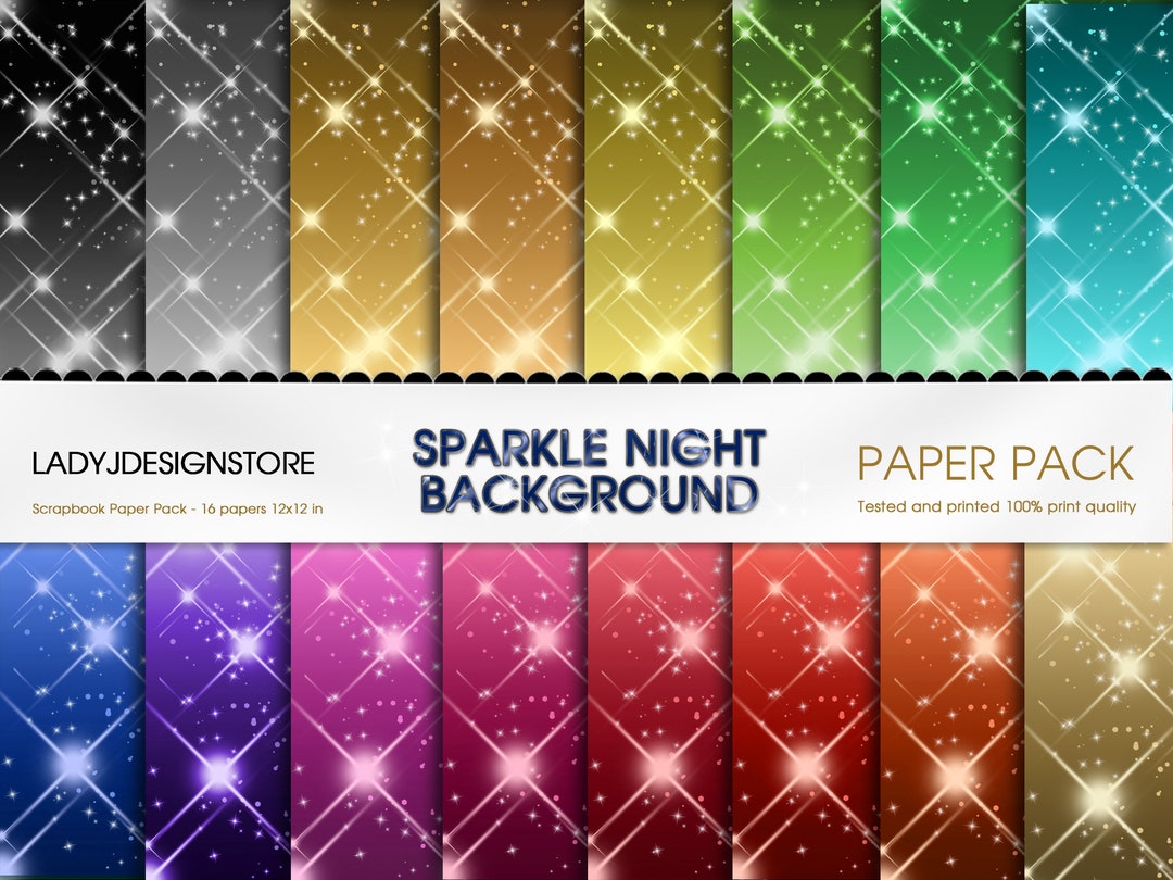 Sparkly Seamless Background, Stars Background, Sky Digital Paper ...