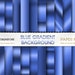 Blue Gradient Blue Digital Paper Blue Digital Foil Metallic - Etsy