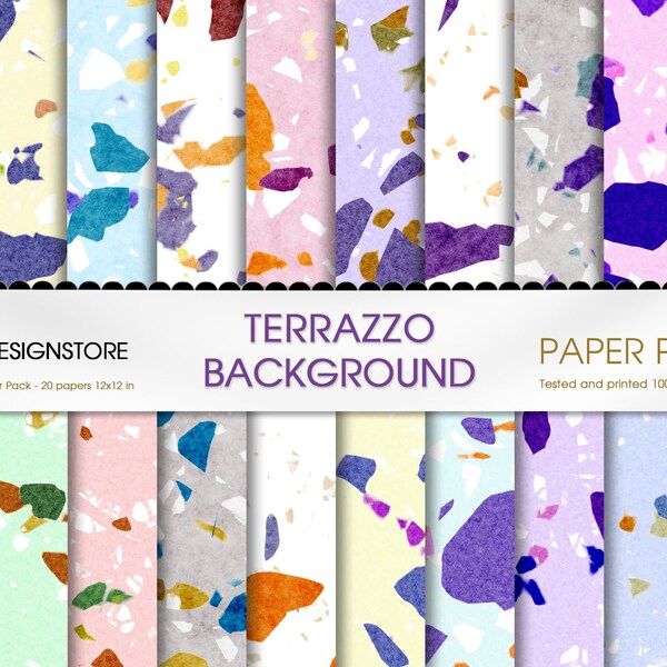 Terrazzo Background - Etsy