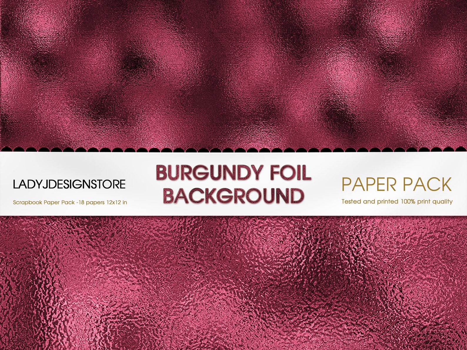 Burgundy foil digital paper foil textures shimmer printable | Etsy