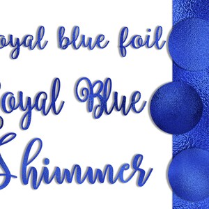 Royal Blue Foil Digital Paper Foil Textures Shimmer Printable - Etsy UK