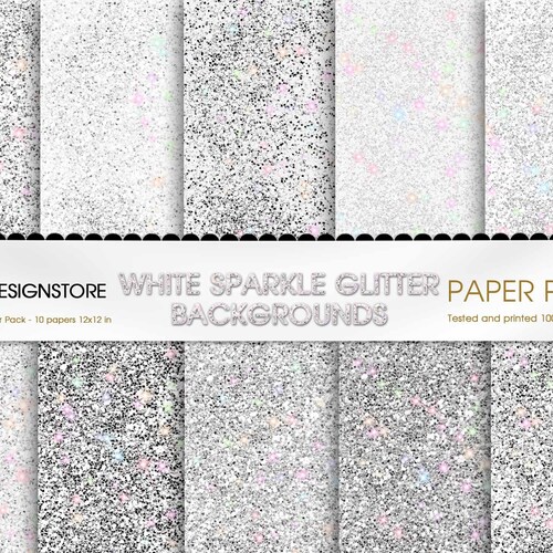 Gold Glitter Digital Papers 8 Glitter Textures Paper Pack - Etsy