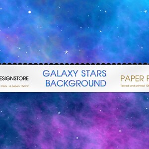 Galaxy Stars Space Backgrounds Digital Paper Galaxy Seamless Textures ...