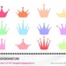 Pastel Crown Clipart 12 Digital Clipart Crowns for Invitations ...