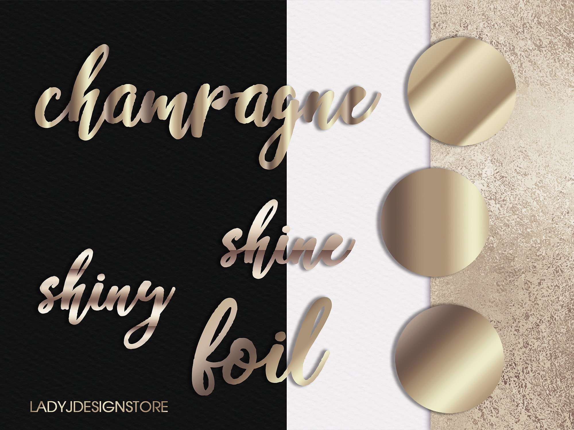 Champagne Gradient Beige Digital Paper champagne foil | Etsy