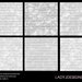White Brick Textures Digital Paper, Cobblestone Seamless Rustic White ...