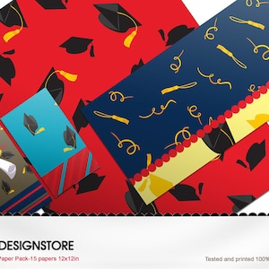 Graduation Digital Paper: Graduation 15 Digital Scrapbooking Papers ...