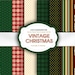 VINTAGE CHRISTMAS 8 Designed Printable Digital Papers, Instant Download ...