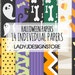 Digital Halloween Papers Spooky, Bat, Bones, Pumkin, Ghost, Celebration ...