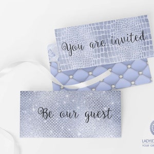 Silver and Blue Glam Digital Paper, Seamless Tiger Cheetah Zebra ...