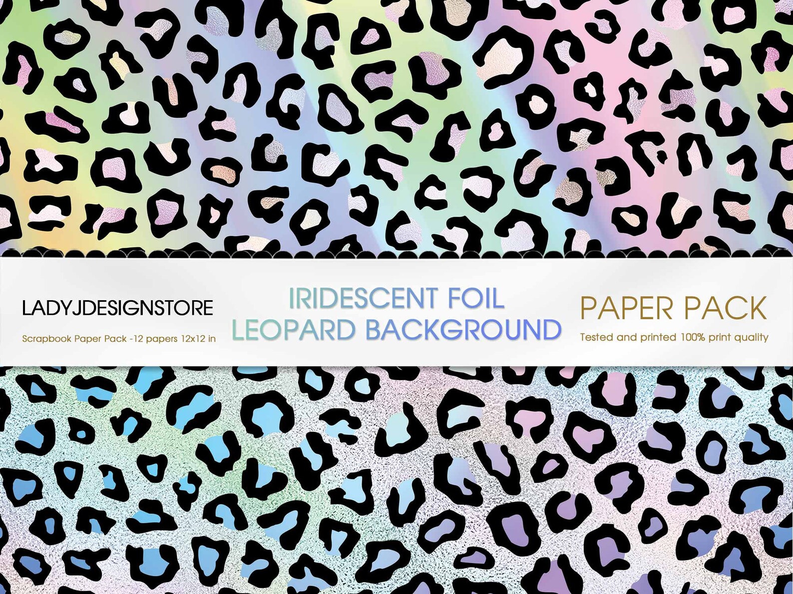 Iridescent Leopard Print Digital Paper Seamless Leopard Skin - Etsy UK