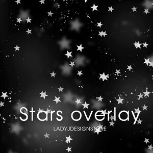 Seamless Silver Stardust Overlays, Starry Night Gold Star Patterns in ...