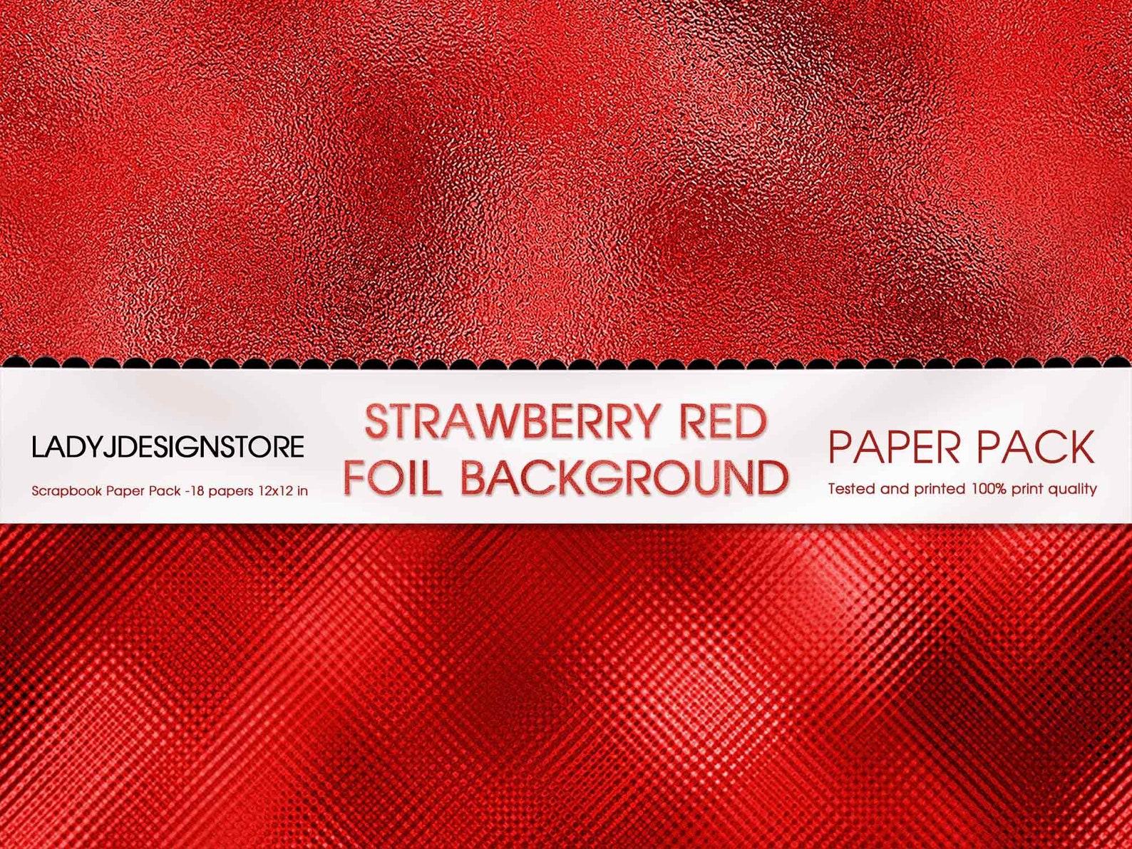 Strawberry Red Metallic Foil Background Foil Textures - Etsy