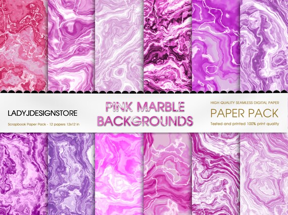 Pink Marble Digital Seamless Paper, digital marble, pink marble ...