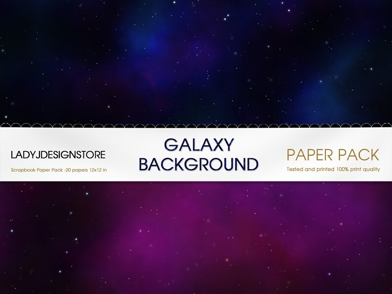 Galaxy Stars Space Backgrounds Digital Paper 20 Galaxy - Etsy