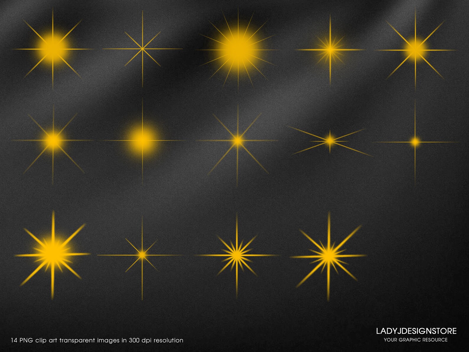 Sparkly Gold Stars Glitter Stardust Flairs Sparkle in PNG - Etsy