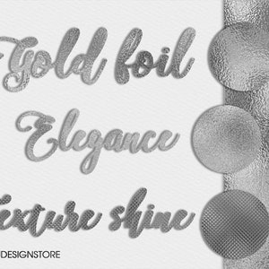 Silver Metalic Foil, Silver Digital Paper, Silver Digital Foil ...