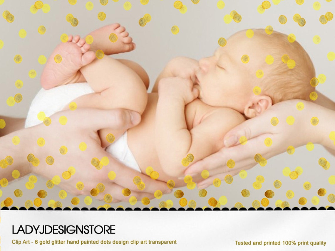 Gold Dot Border 01 Hand Drawn Paper Invitation Template - Etsy