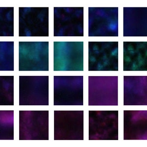 Galaxy, Stars, Space Backgrounds Digital Paper 20 Galaxy Seamless ...