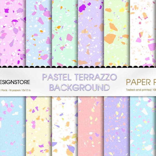 Terrazzo Background - Etsy