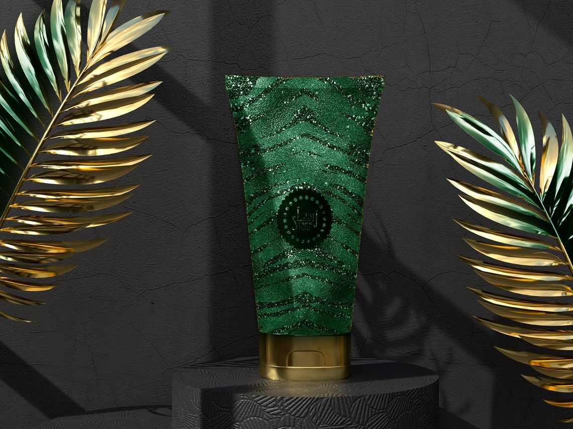 Emerald Glitter Glam Digital Paper Seamless Tiger Cheetah | Etsy