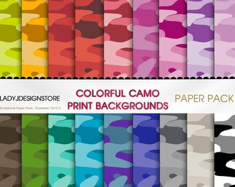 Military Camo Digital Paper Army Seamless Patterns | Etsy