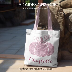 Pink Glitter Sparkle Pumpkin Clip Art, Pumpkins Clipart, Halloween ...