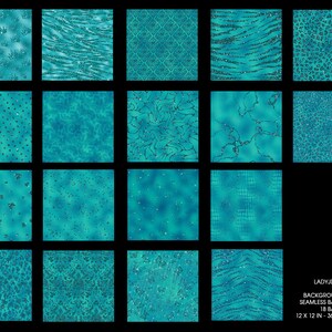 Teal Glam Digital Paper, Seamless Tiger Cheetah Zebra Patterns ...