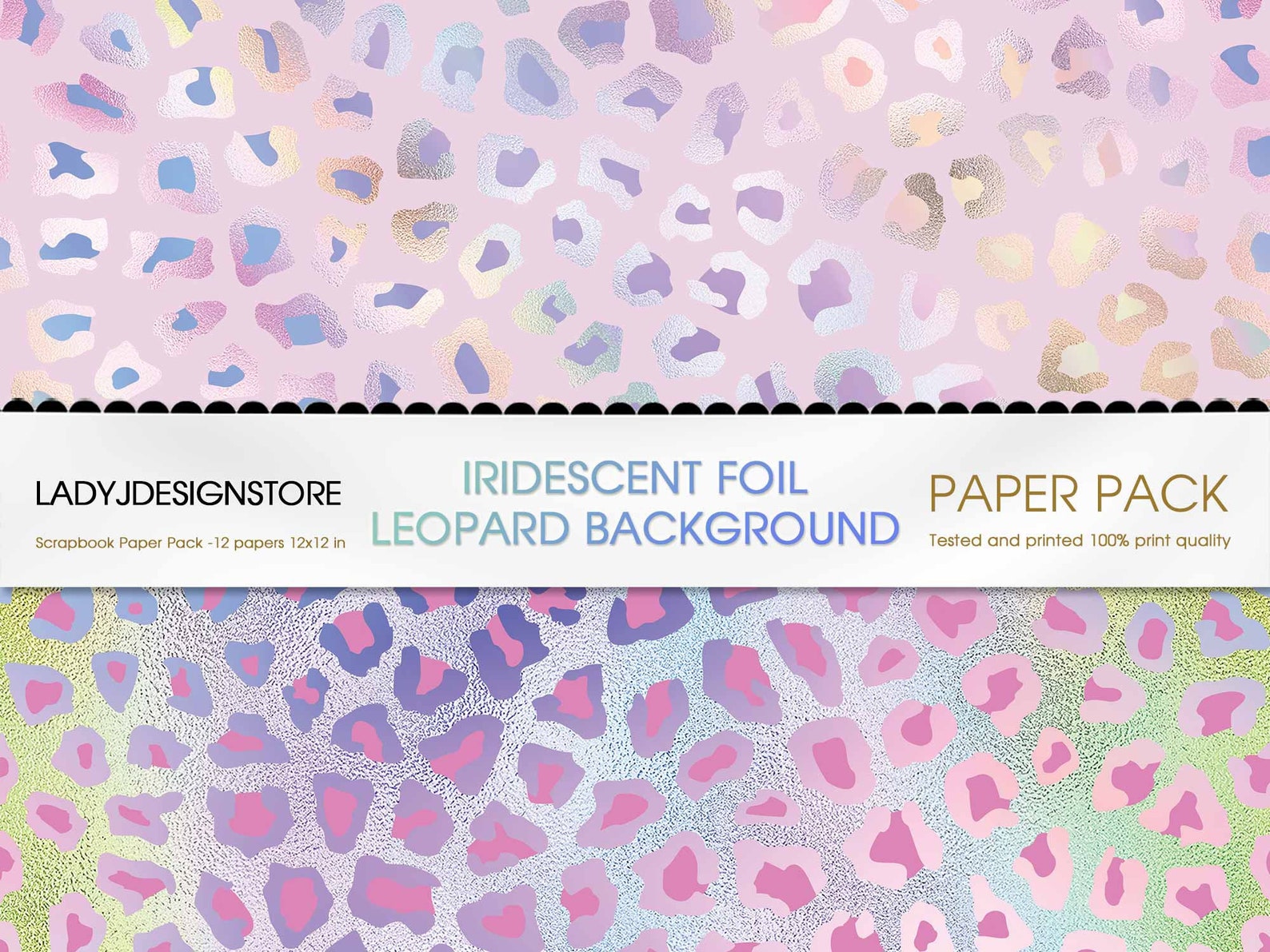 Iridescent Leopard Print Digital Paper Seamless Leopard Skin - Etsy UK