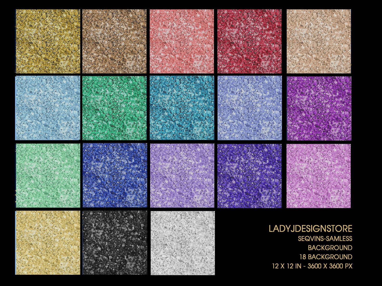 Sequin Digital Background, Seamless Sequins Digital Paper, Sequin ...