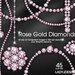 Rose Gold Luxury Diamond Clipart PNG Format Diamond Borders - Etsy