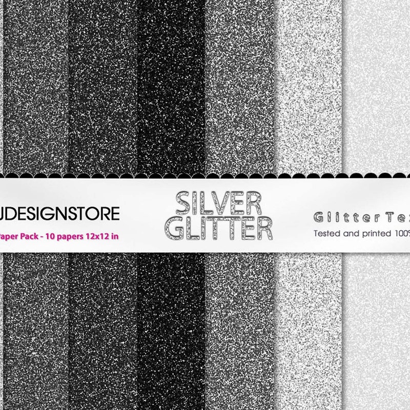 Silver Glitter - Etsy