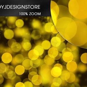 Gold Digital Bokeh Paper Gold Bokeh and Glitter Shiny Paper Pack With ...