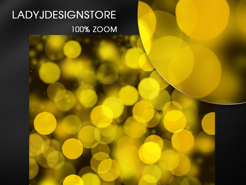 Gold Digital Bokeh Paper Gold Bokeh and Glitter Shiny - Etsy
