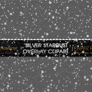 Seamless Silver Stardust Overlays, Starry Night Gold Star Patterns in ...