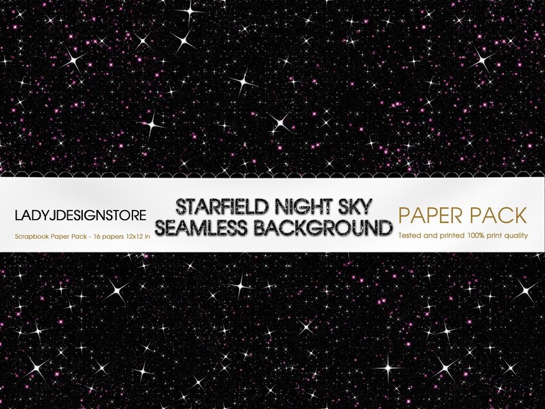 Sparkle Glitter Night Sky Starfield Stars Background Sky - Etsy