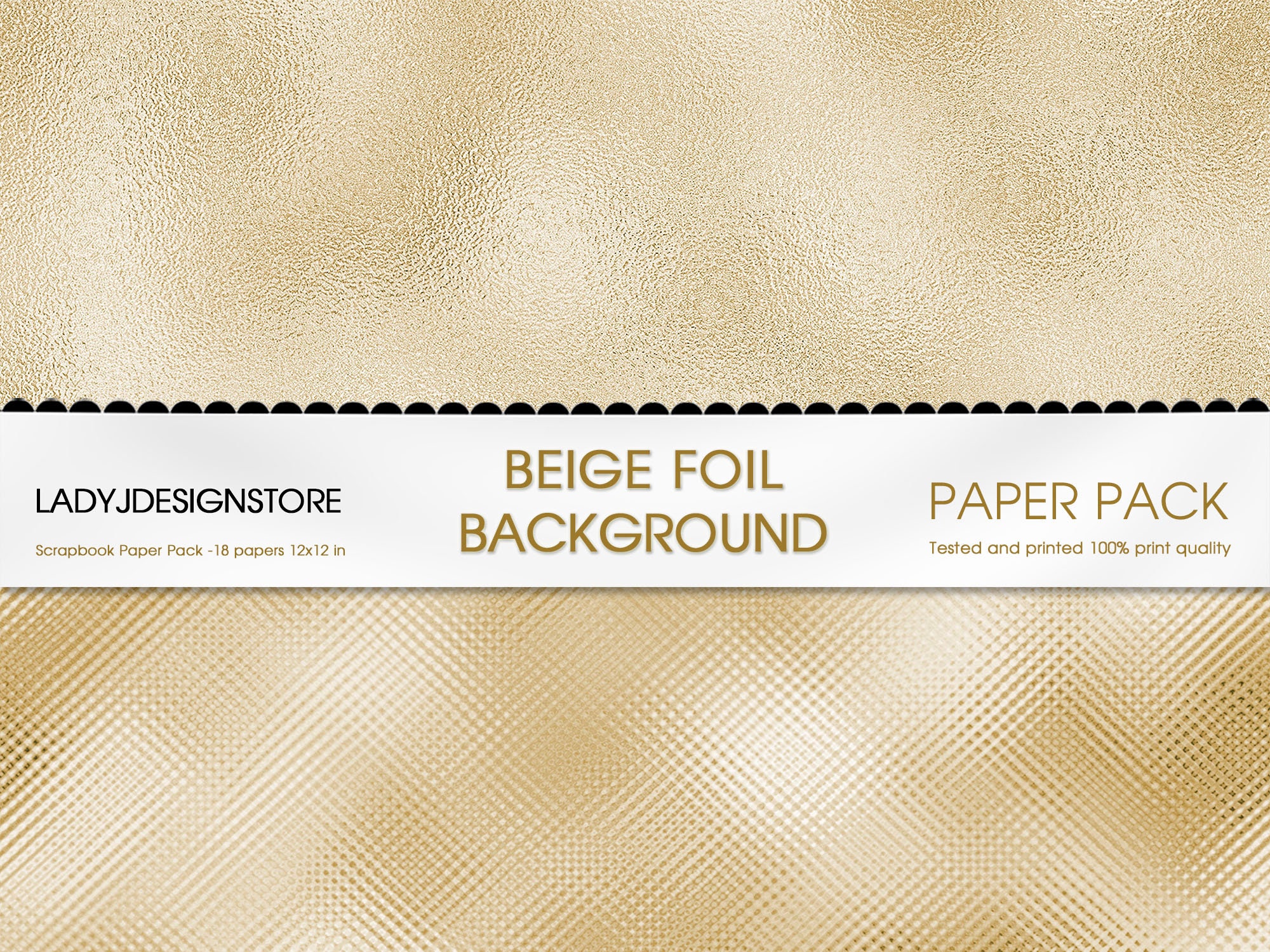 Beige foil digital paper seamless soft gold foil textures | Etsy