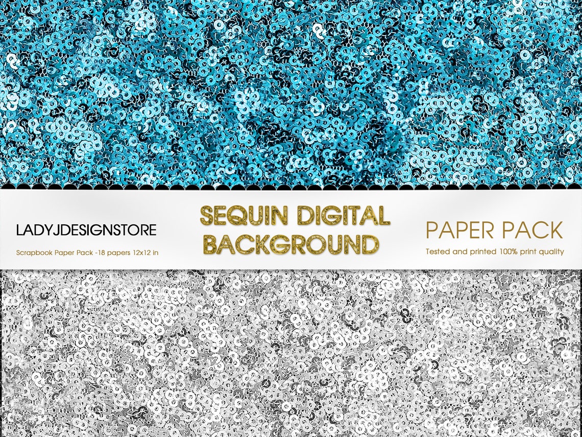 Sequin Digital Background Seamless Sequins Digital Paper - Etsy