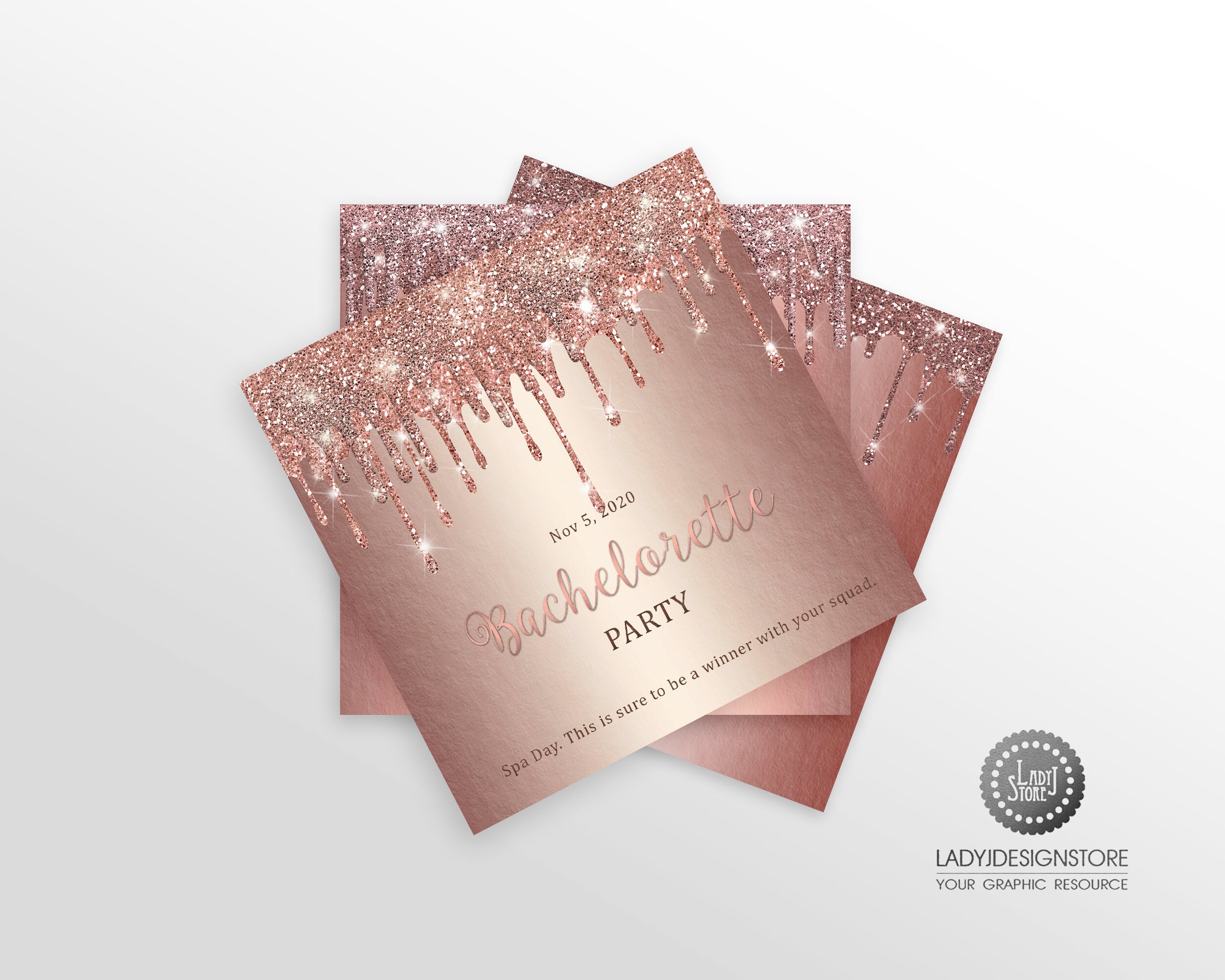 Sparkly Rose Gold Glitter Foil Dripping sparkle foil dripping | Etsy