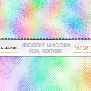 Iridescence Unicorn Foil Texture, Iridescent Digital Paper, Iridescent ...