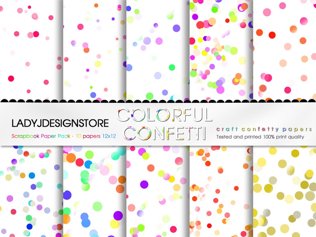 Confetti Paper Pack 10 Paper for Birthday, Celebration, Paper Confetti ...
