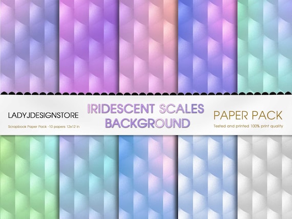 Iridescent Scales Textures, seamless iridescent digital paper ...