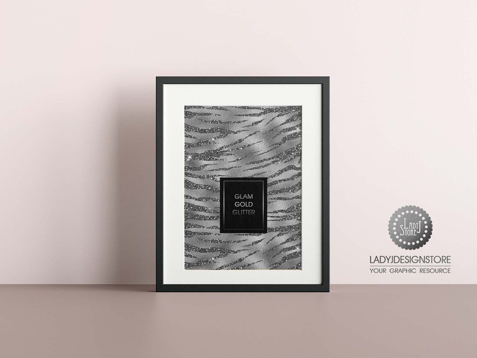 Silver Glitter Glam Digital Paper Seamless Tiger Cheetah - Etsy