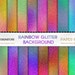 Rainbow Glitter Digital Paper Rainbow Digital Texture, Glitter ...